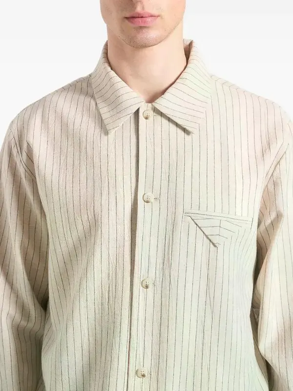 Manière De Voir Leo Pinstripe Overshirt