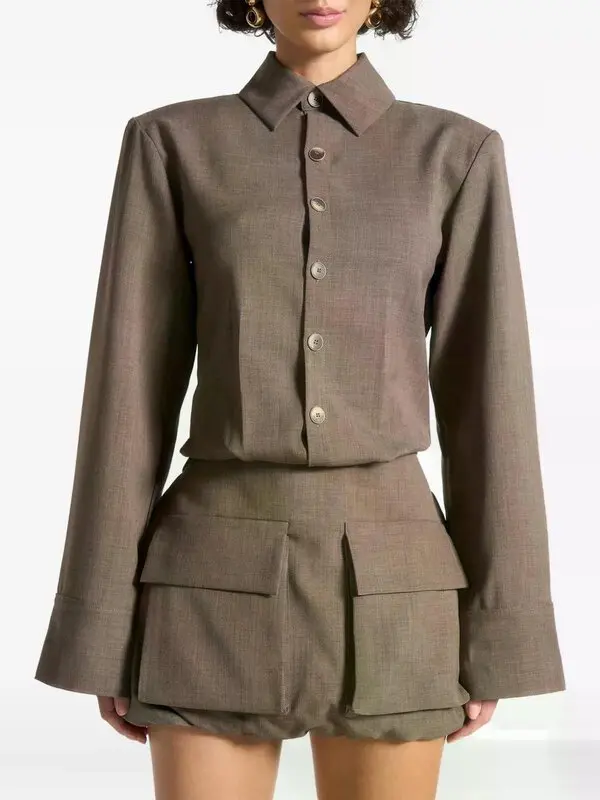 Manière De Voir Laure Cargo Shirt Mini Dress