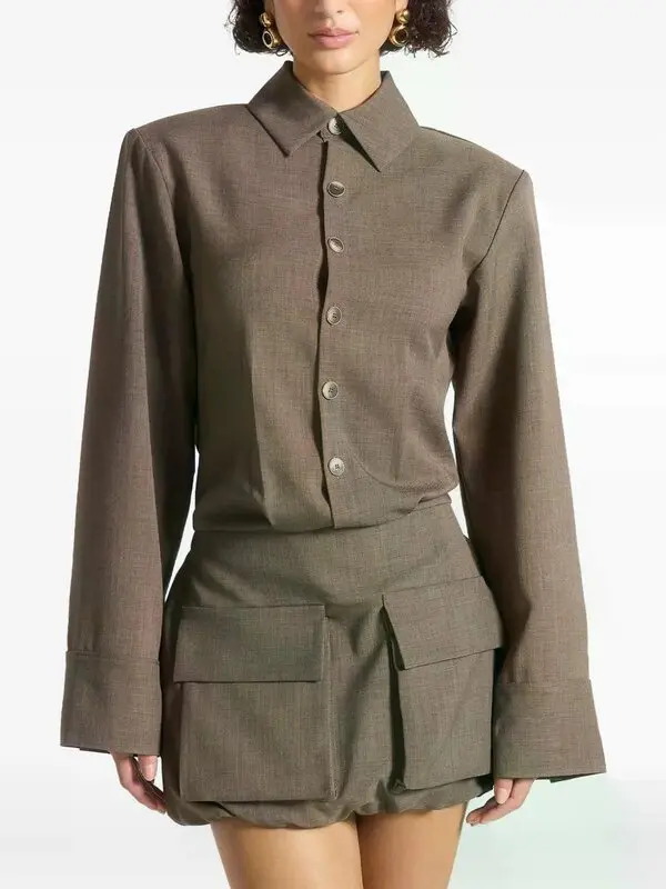 Manière De Voir Laure Cargo Shirt Mini Dress