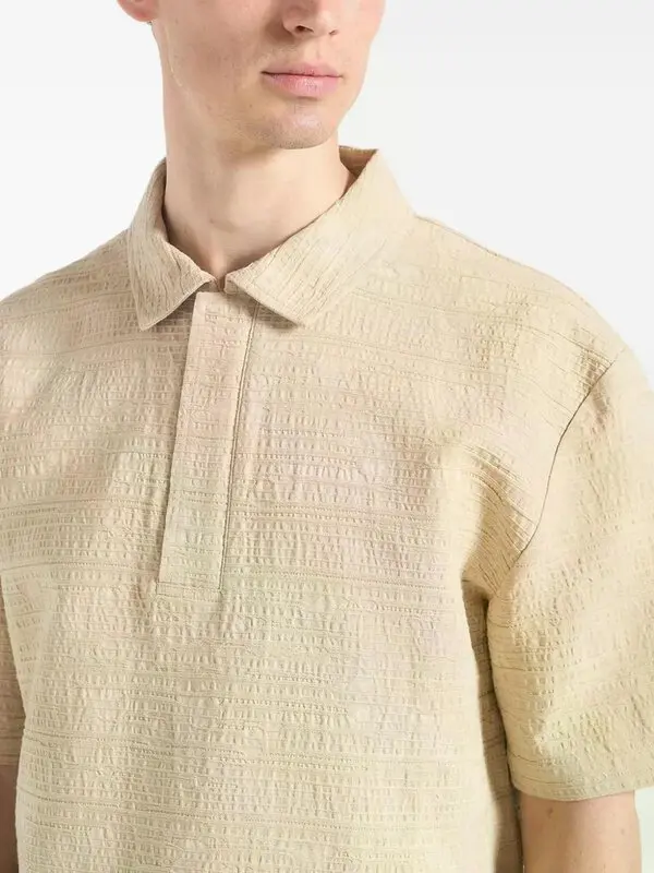 Manière De Voir Simon Boxy Textured Polo Shirt