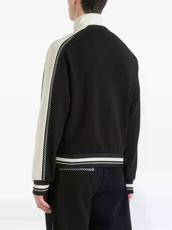 Manière De Voir Contrast-whipstitch Raglan Track Jacket
