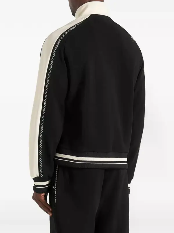 Manière De Voir Contrast-whipstitch Raglan Track Jacket