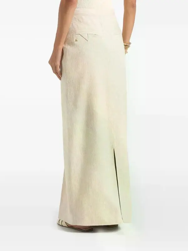 Manière De Voir Regine Maxi Skirt - Neutrals
