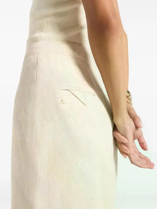 Manière De Voir Regine Maxi Skirt - Neutrals