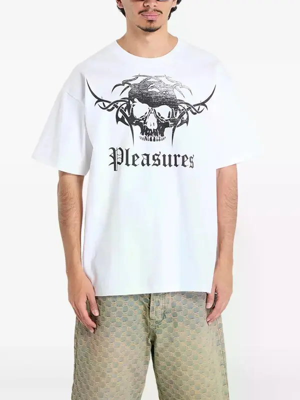 PLEASURES Skull-graphic T-shirt