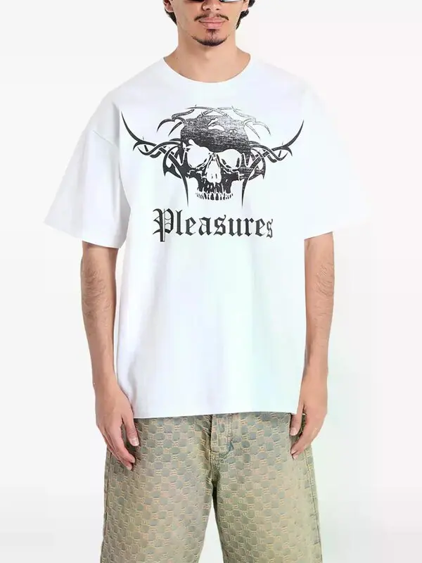 PLEASURES Skull-graphic T-shirt
