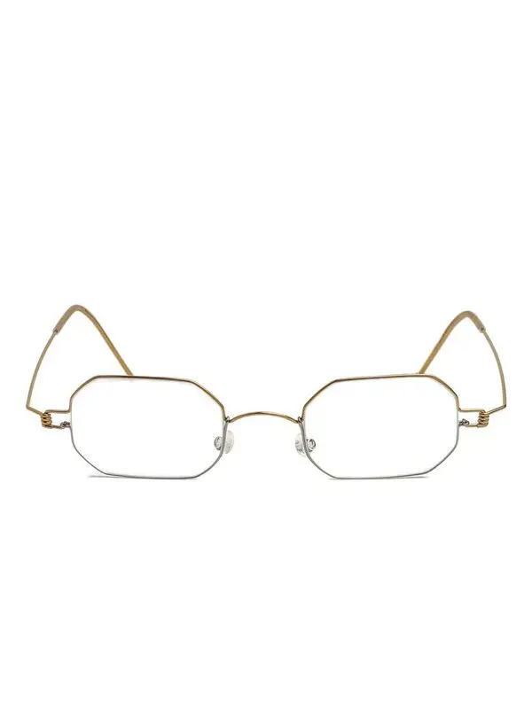 LINDBERG Geometric-framed Glasses - Gold