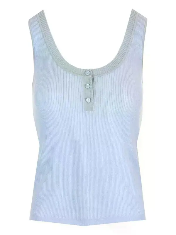 Chloé Ribbed Button-fastening Top
