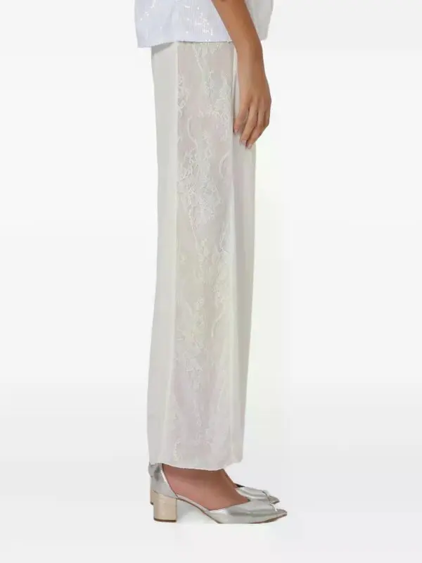LETHICIA BRONSTEIN Lace-insert Trousers