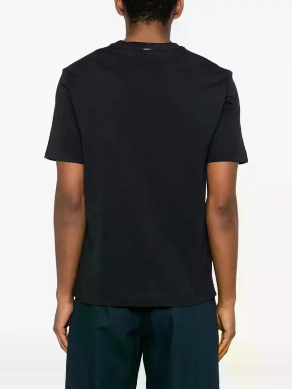 Herno Logo-embroidered T-shirt - Blue