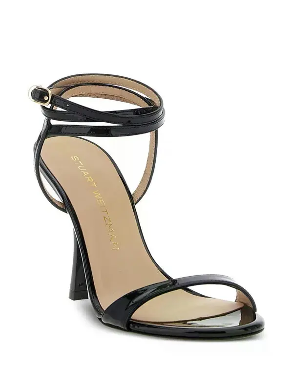 STUART WEITZMAN 100mm Nudist Wrap-ankle Sandals - Black