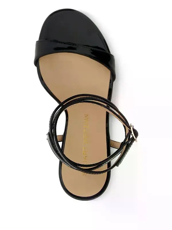 STUART WEITZMAN 100mm Nudist Wrap-ankle Sandals - Black