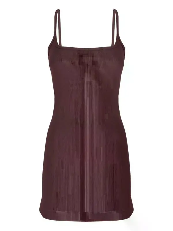 Attico Ribbed Mini Dress