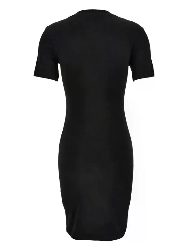 Versace Logo-print Midi Dress - Black