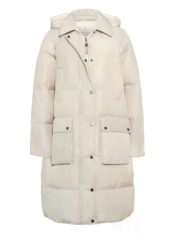 Brunello Cucinelli Hooded Quilted Coat