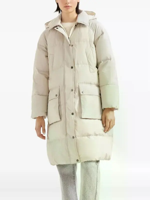 Brunello Cucinelli Hooded Quilted Coat