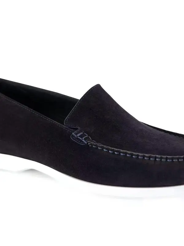 Manolo Blahnik Monaco Suede Loafers - Blue