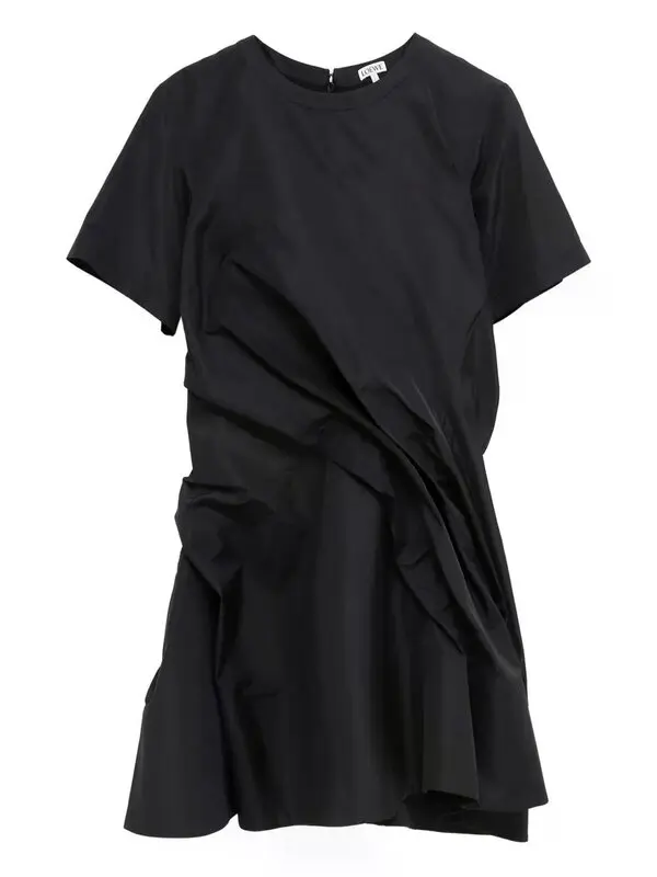 Loewe Draped Short-sleeved Dress