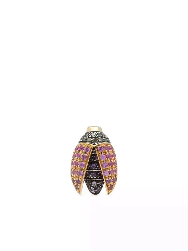 BIBI VAN DER VELDEN 18k Yellow Mini Scarab Earrings - Gold