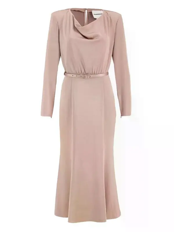 Roland Mouret Cowl-neck Midi Dress