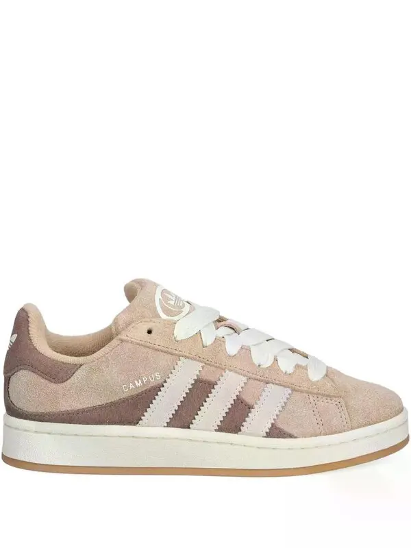 Adidas Suede Three-stripe Sneakers - Neutrals