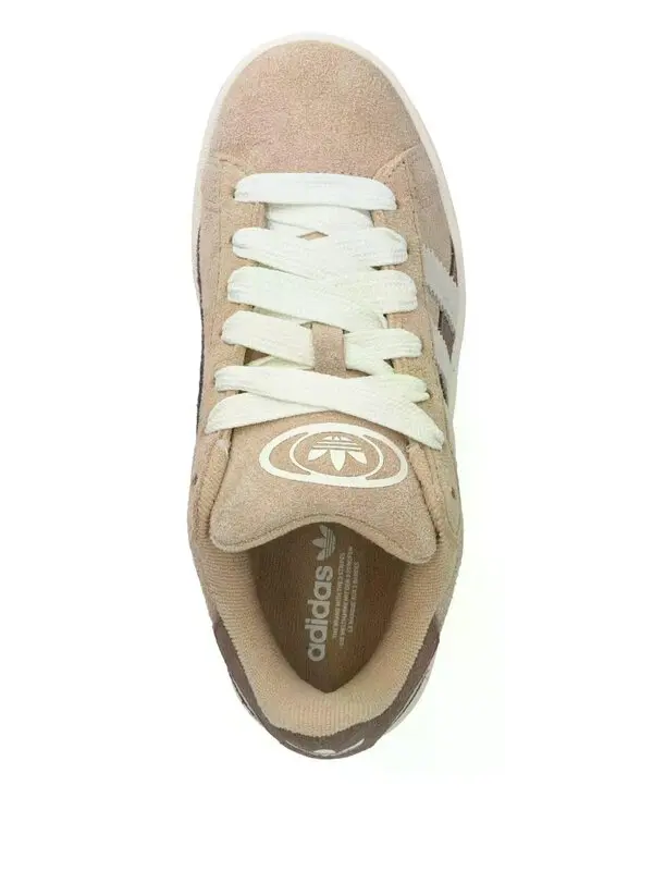 Adidas Suede Three-stripe Sneakers - Neutrals