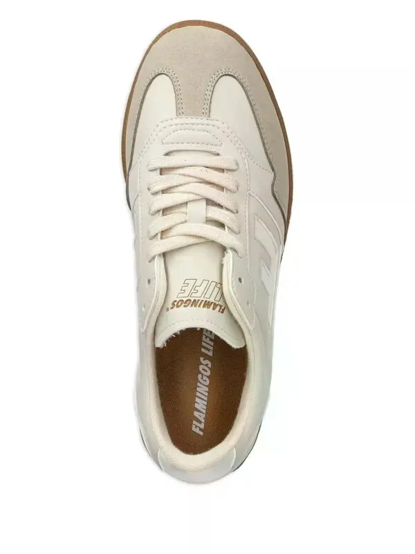 Flamingos Logo-detail Suede Trainers - Neutrals