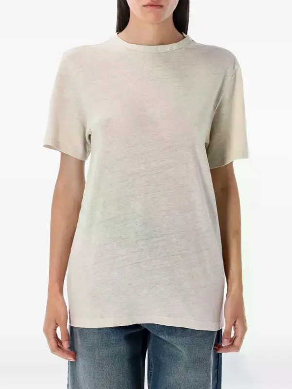 MARANT ETOILE Linen Crew-neck T-shirt
