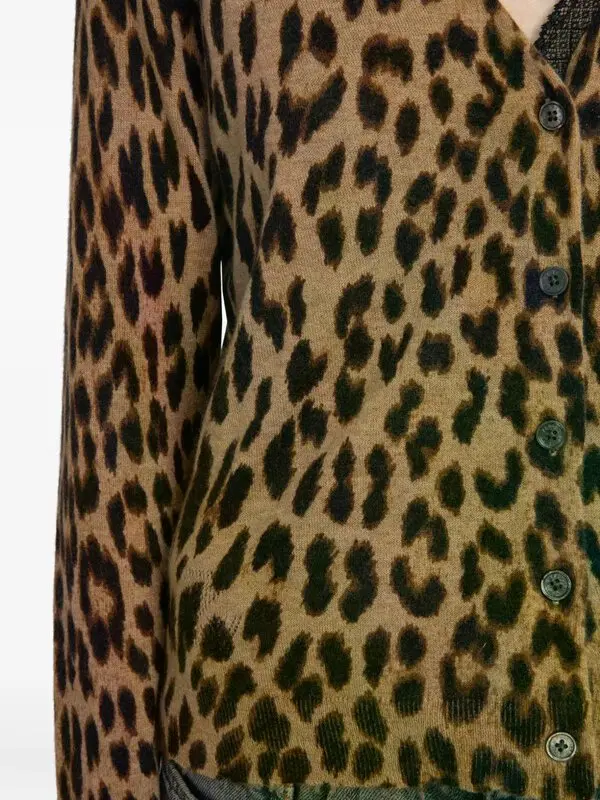 Zadig&Voltaire Manala Leopard-print Cardigan - Brown