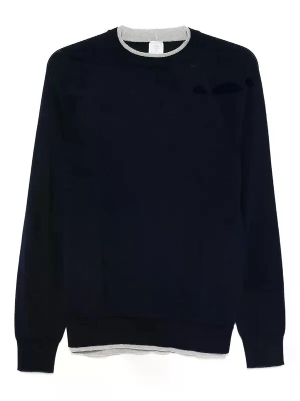 Eleventy Raglan-sleeve Wool Sweater