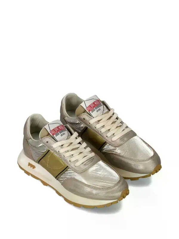 Philippe Model Metallic Panel Low Top Sneakers - Neutrals