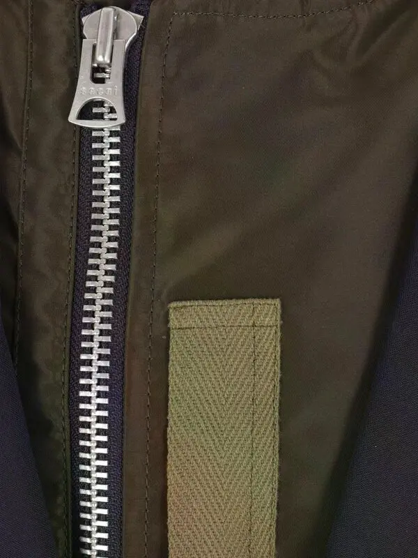 Sacai Zip-detail Button Jacket - Blue