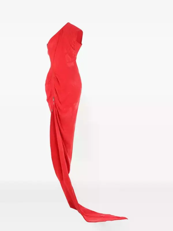 Vivienne Westwood Asymmetrical Zip-Fastening Dress - Red