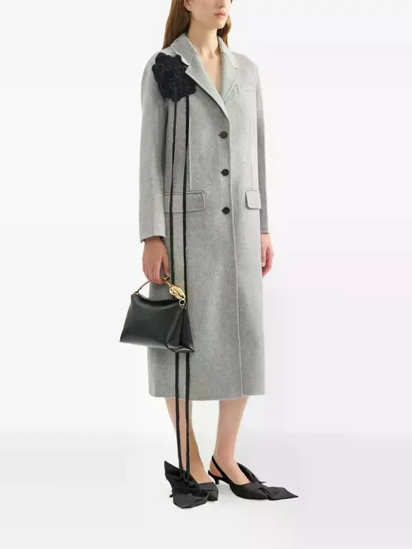 Erdem Floral-appliqué Tailored Coat