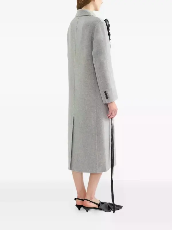 Erdem Floral-appliqué Tailored Coat