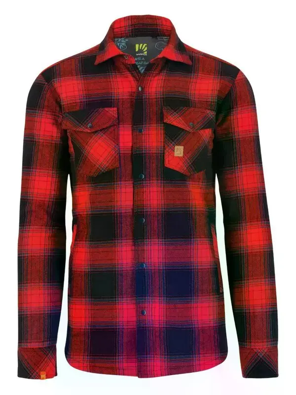 KARPOS Tasso Plaid Cotton Shirt - Red
