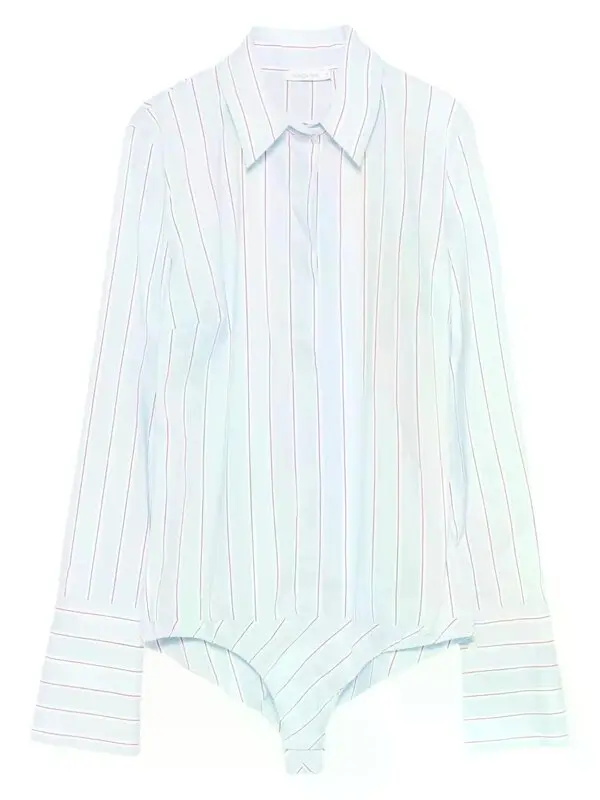 Patrizia Pepe Striped Cotton Bodysuit