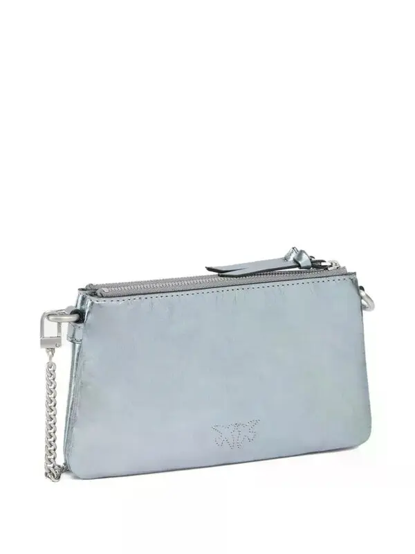 Pinko Metallic Double-zip Cross Body Bag