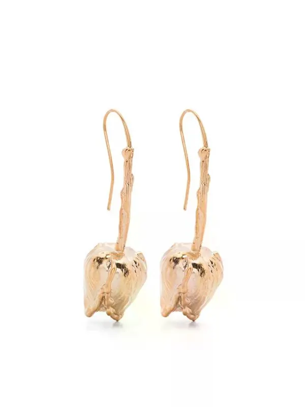 Marni Tulip Drop Earrings - Gold