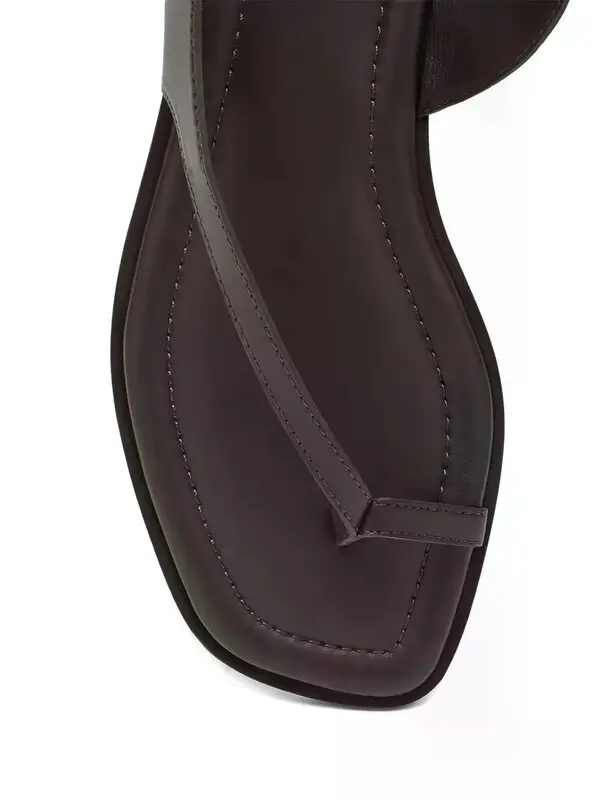 A.emery Leather Flat Sandals