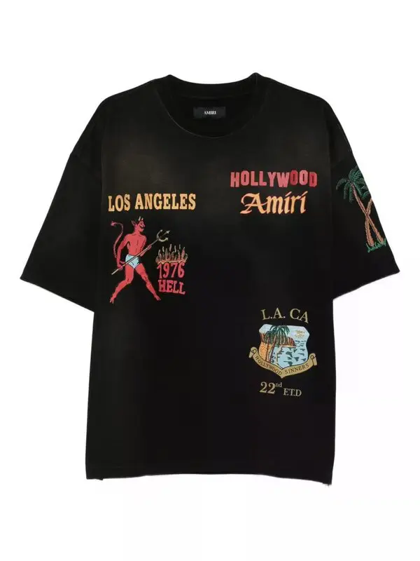 Amiri Graphic-print T-shirt - Black