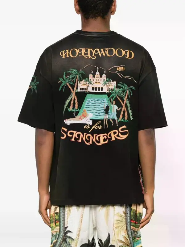Amiri Graphic-print T-shirt - Black