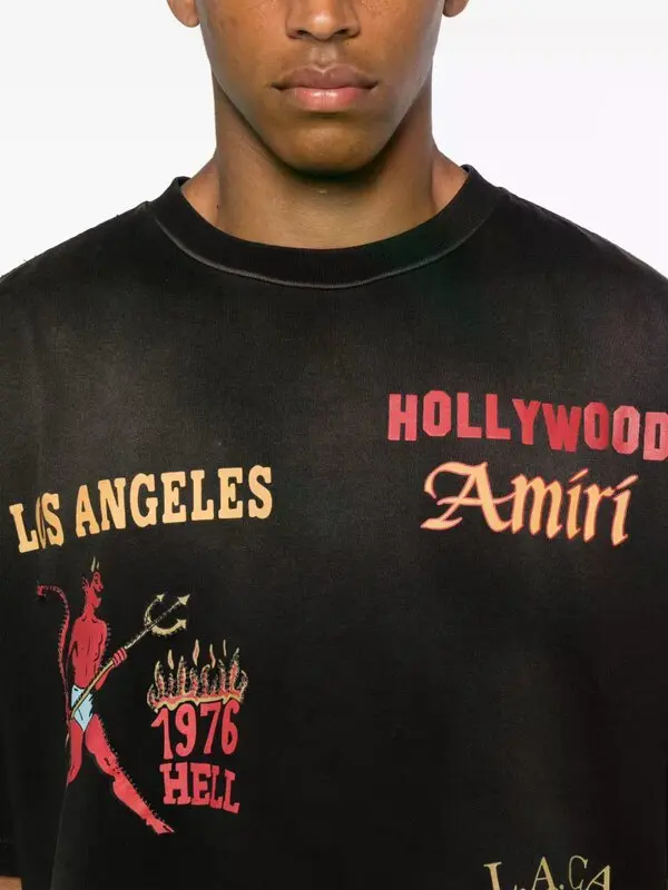 Amiri Graphic-print T-shirt - Black