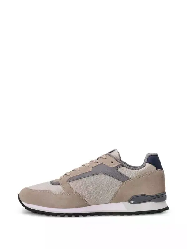 BOSS Panelled Low Top Sneakers - Neutrals