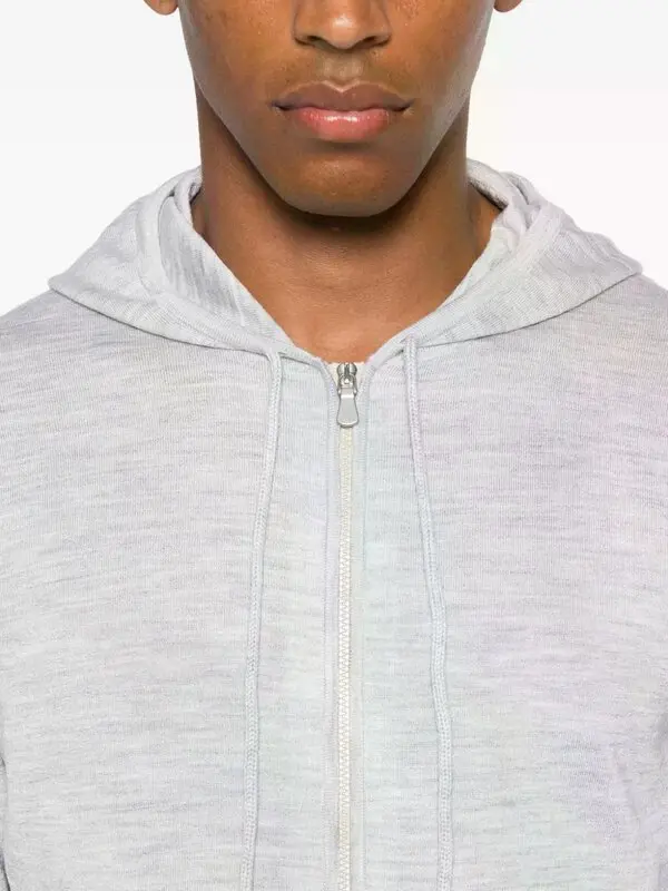 Eleventy Hooded Zip-up Sweater