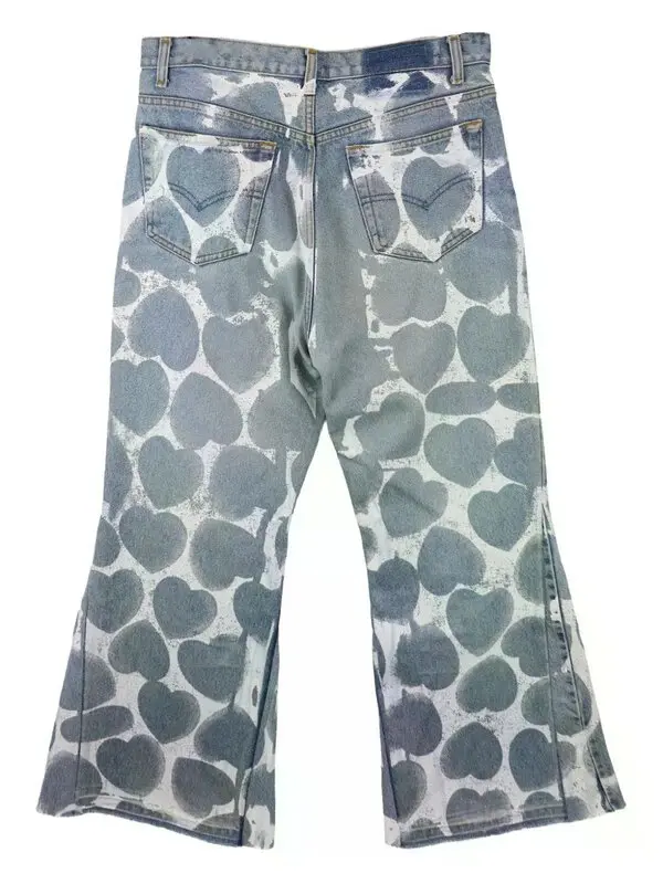 Readymade Heart-printed Jeans
