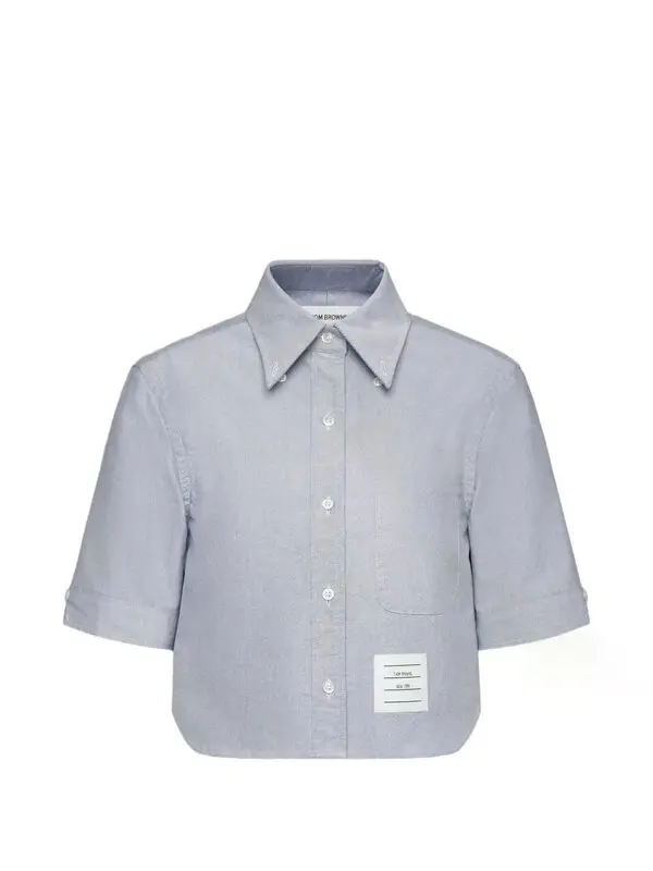 Thom Browne Oxford Short-sleeve Shirt - Blue