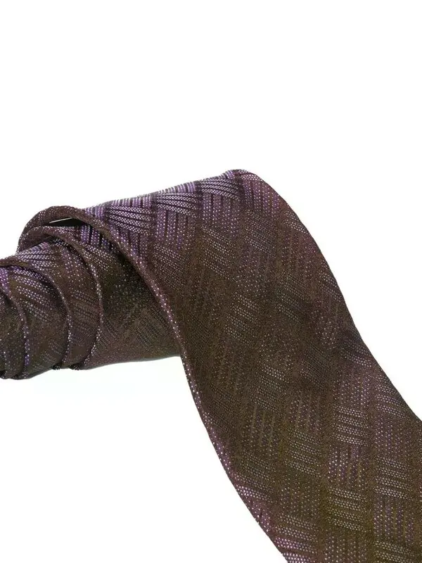 ZILLI Silk Basketweave Neck Tie