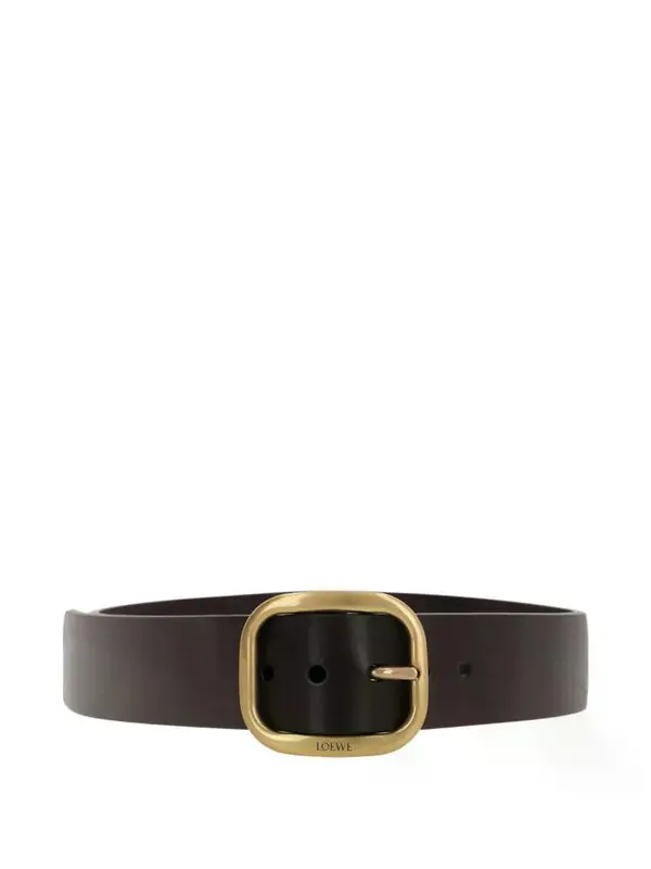Loewe Buckled Leather Belt - Brown