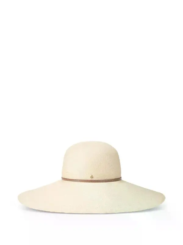 MAISON MICHEL Wide-brim Straw Hat - Neutrals